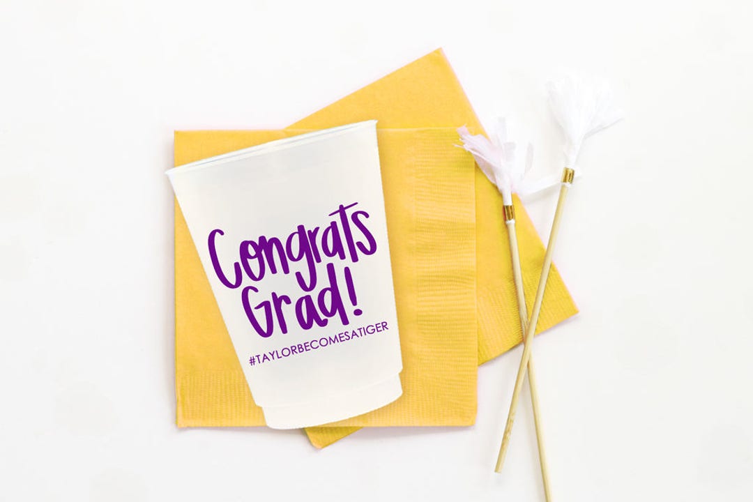 2026 Graduation Party Cups Personalized Favors Class of 2026 Graduation ...