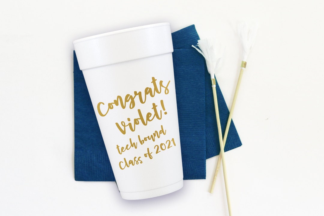 Custom Graduation Cups, 2024 Graduation Decorations, Graduation Party ...