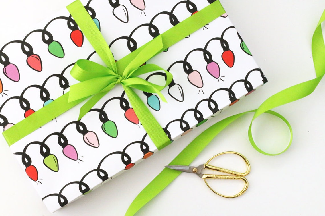 Christmas Wrapping Paper for Kids Holiday Gift Wrap Cute - Etsy