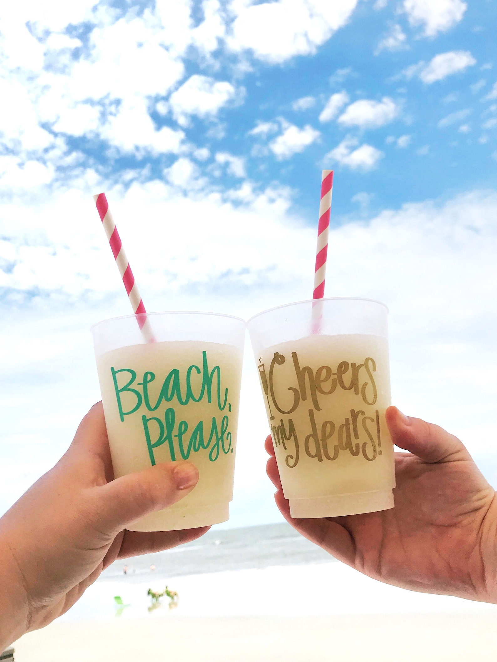 Bachelorette Party Cups Plastic Beach Cups Beach Please | Etsy