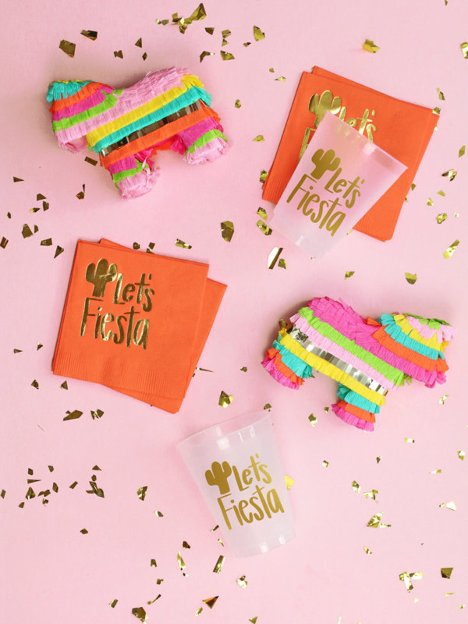 Fiesta Napkins Birthday Party Cocktail Napkins Mexican Themed Napkins ...