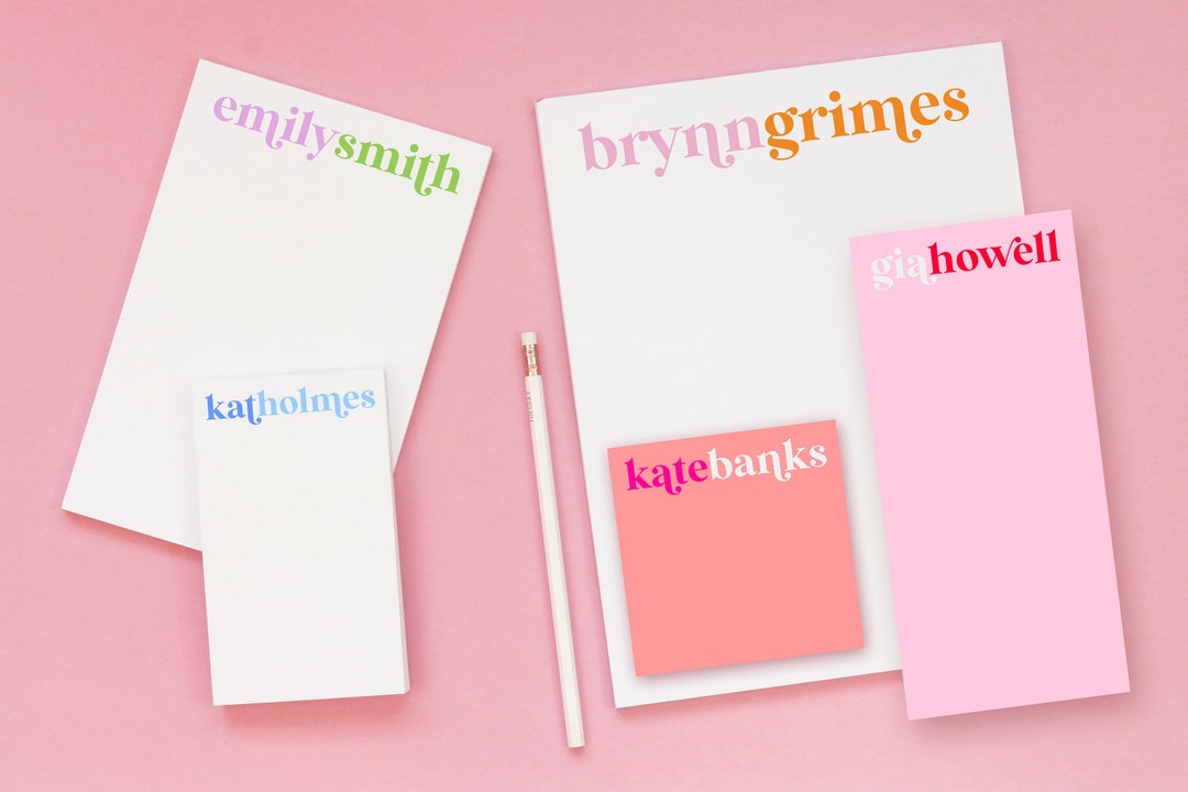 Custom Notepad for Girls, Teacher Gifts - Etsy
