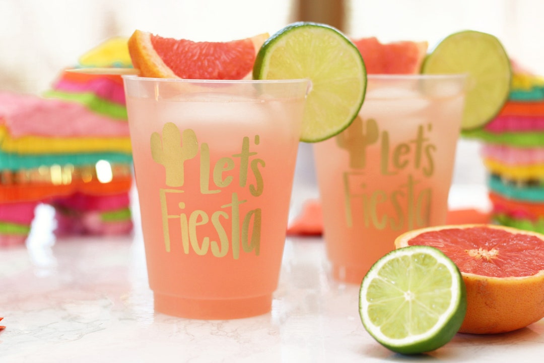 Fiesta Cups - Mexican Themed Birthday - Mexico Bachelorette Party Cups ...