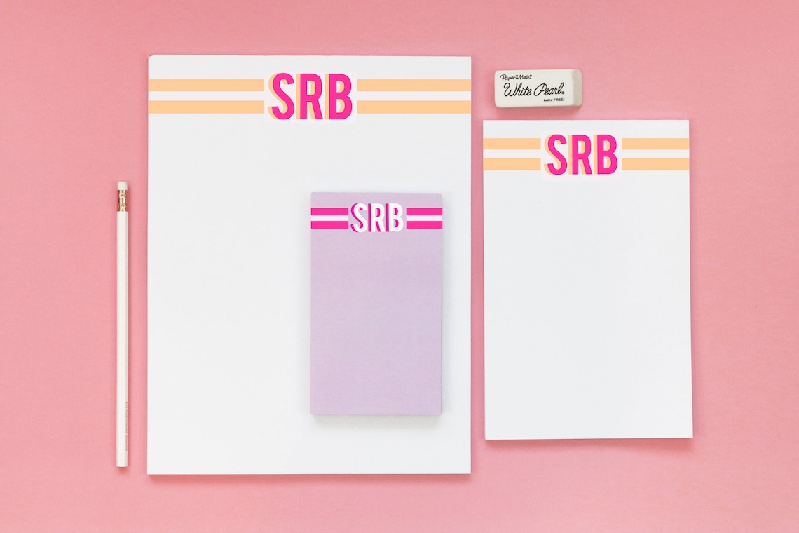 Personalized Monogram Notepads Custom Note Pad for Boys | Etsy