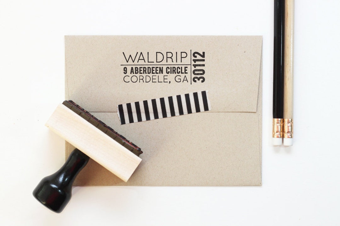 Self Inking Return Address Stamp Personalized Custom Rubber Stamp ...