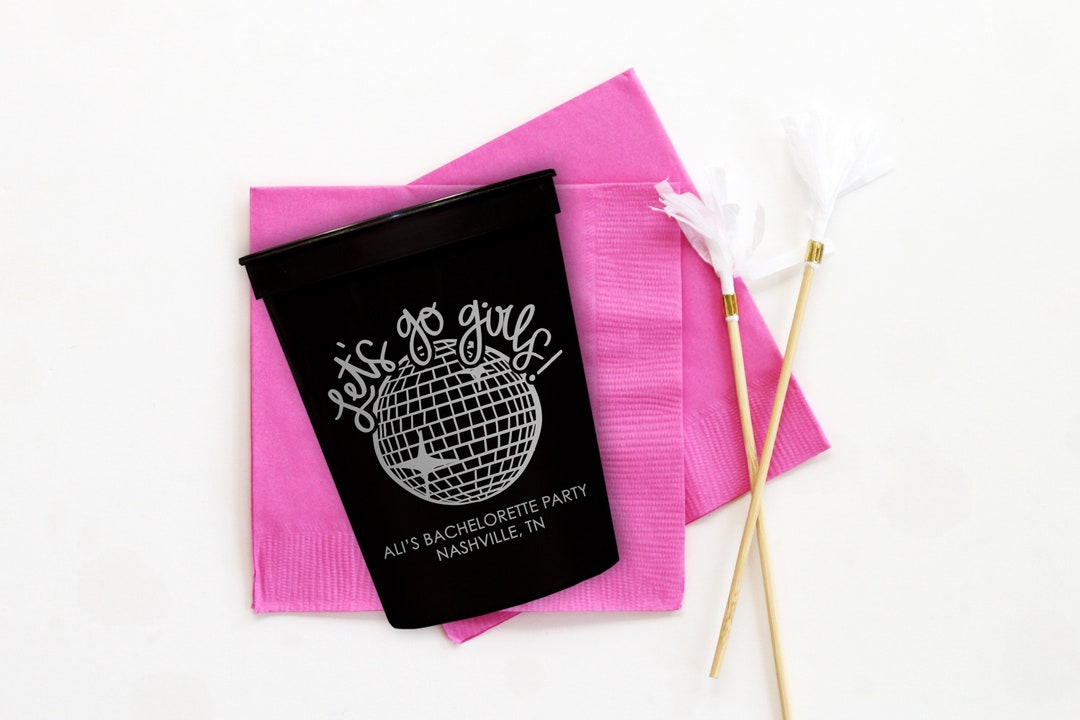 Custom Cowgirl Bachelorette Party Cups: Last Disco, Nashville Bach Bash ...