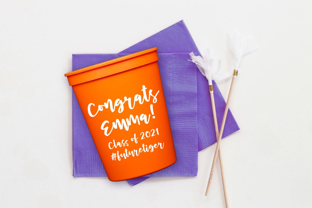 Custom Graduation Stadium Cups 2025, Graduation Party Decorations ...