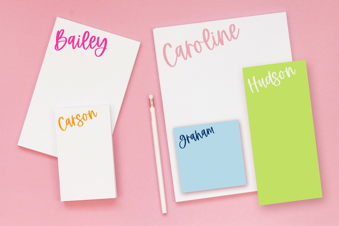 Custom Name Notepad, Personalized Teacher Gifts - Etsy