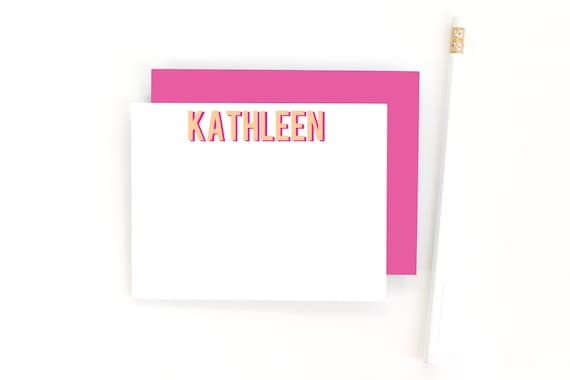 Personalized Stationary for Girls / Custom Stationery Set / - Etsy