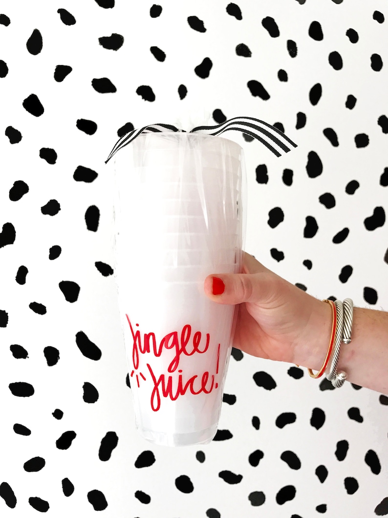 Christmas Cups Holiday Party Decorations Jingle Juice Cups - Etsy