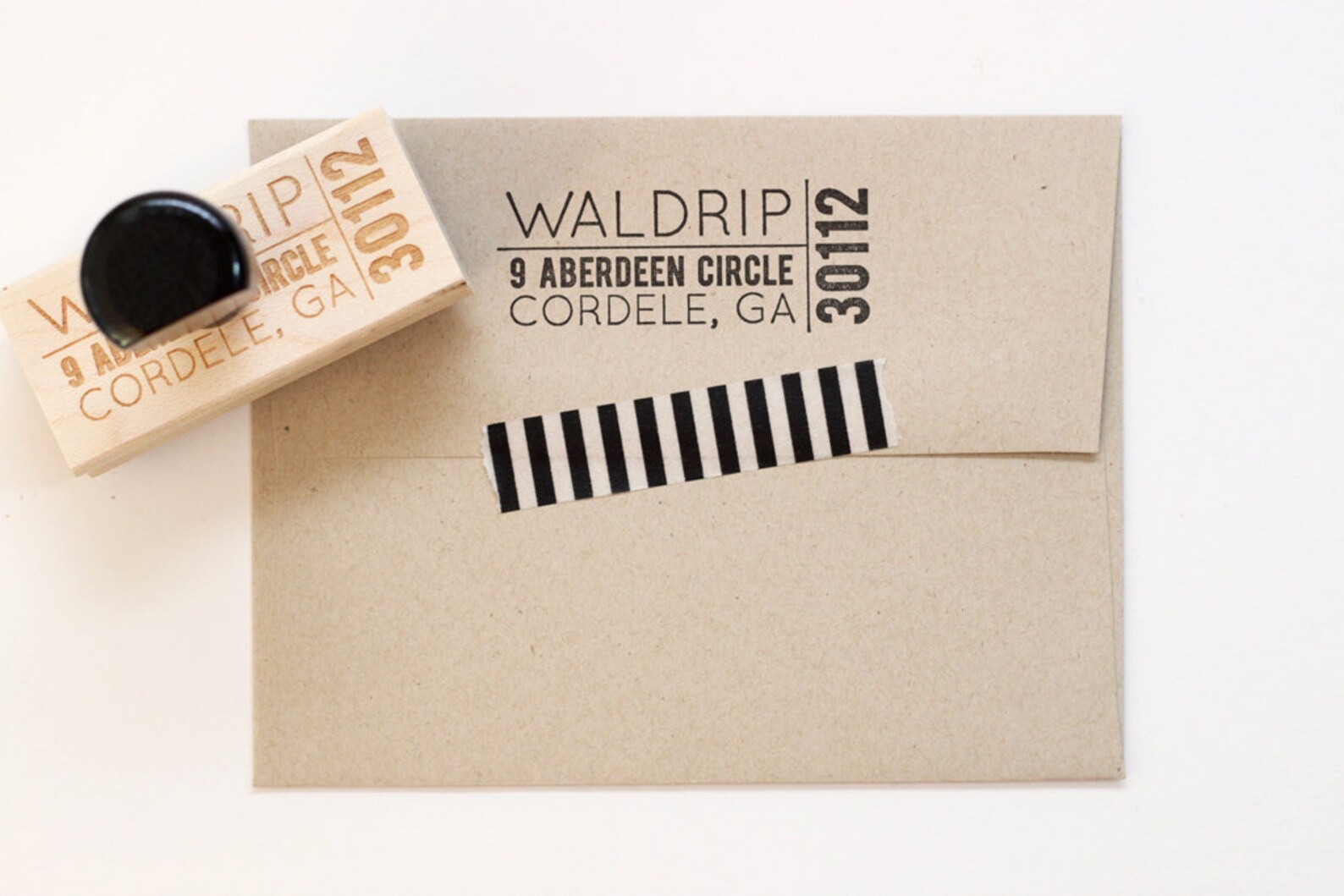 Self Inking Return Address Stamp Personalized Custom Rubber Stamp ...