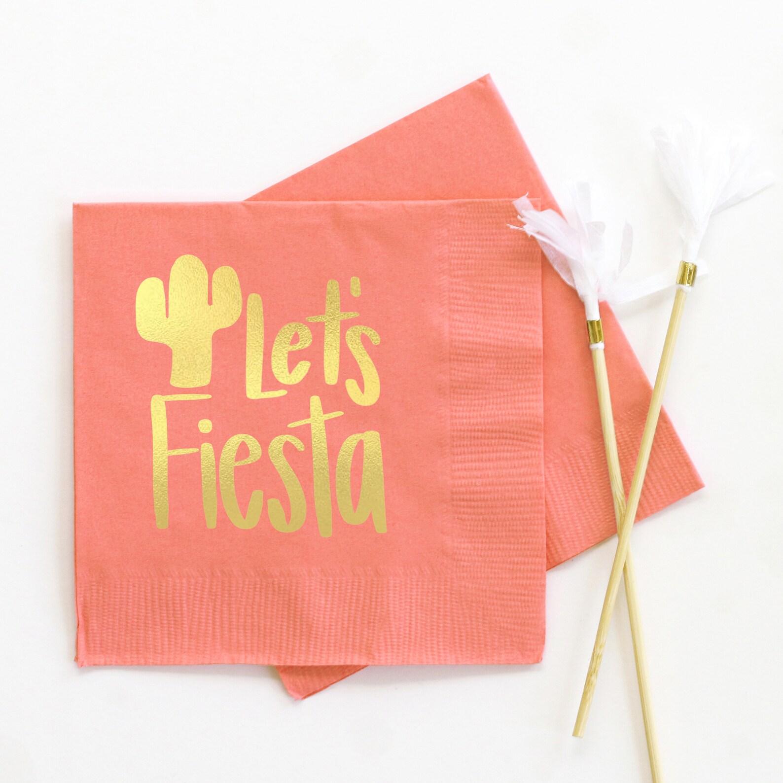 Fiesta Napkins Birthday Party Cocktail Napkins Mexican Themed - Etsy