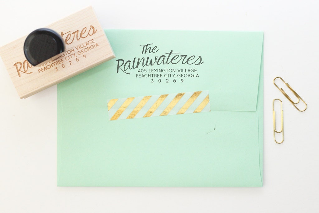 Custom Self Inking Return Address Stamp Personalized Family | Etsy