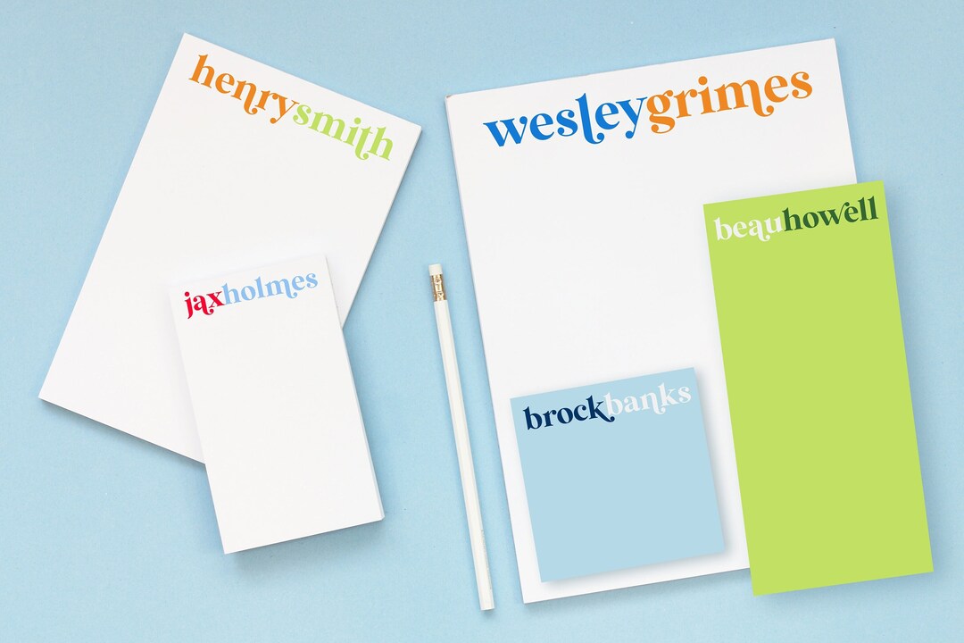 Boy Notepad Personalized - Kids To-do List - Easter Basket Gifts - Etsy