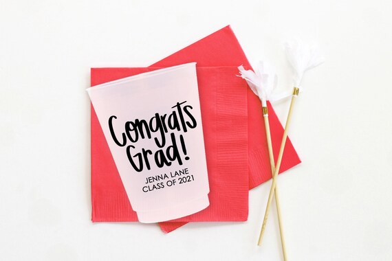 Personalized Graduation Cups Graduation Party Decorations - Etsy