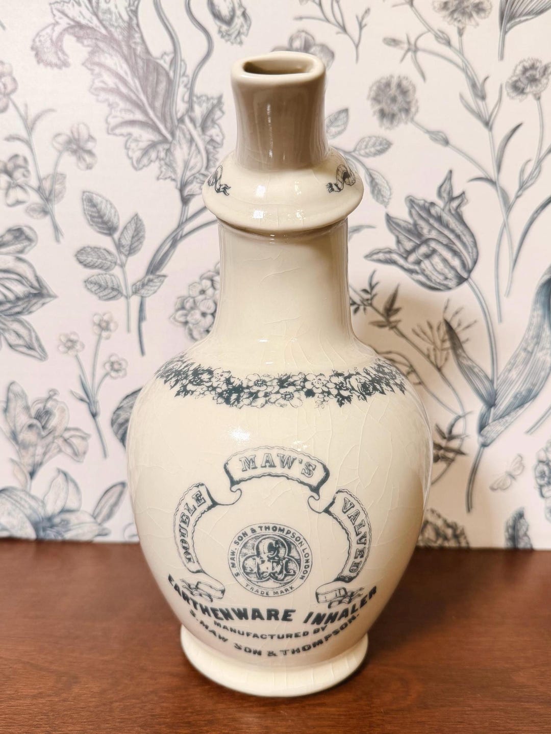 Vintage-style Pottery Inhaler | Apothecary Decor | Cream Earthenware - Etsy