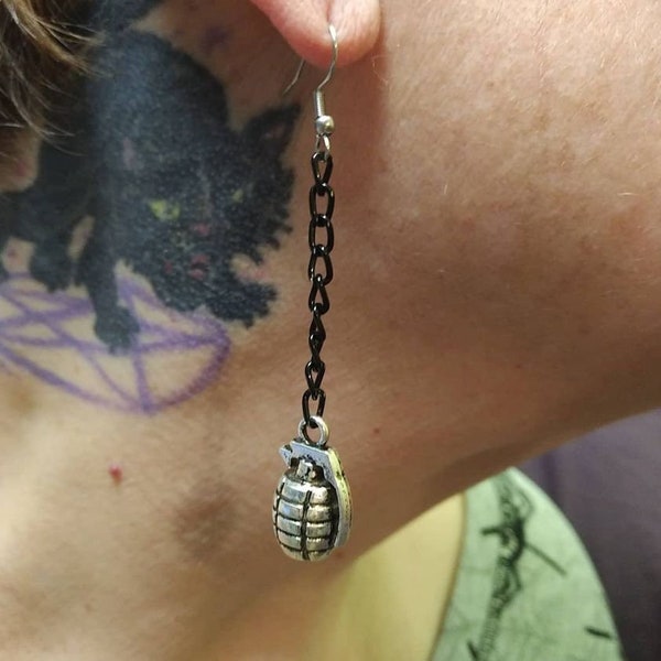 Grenade Earrings - Etsy