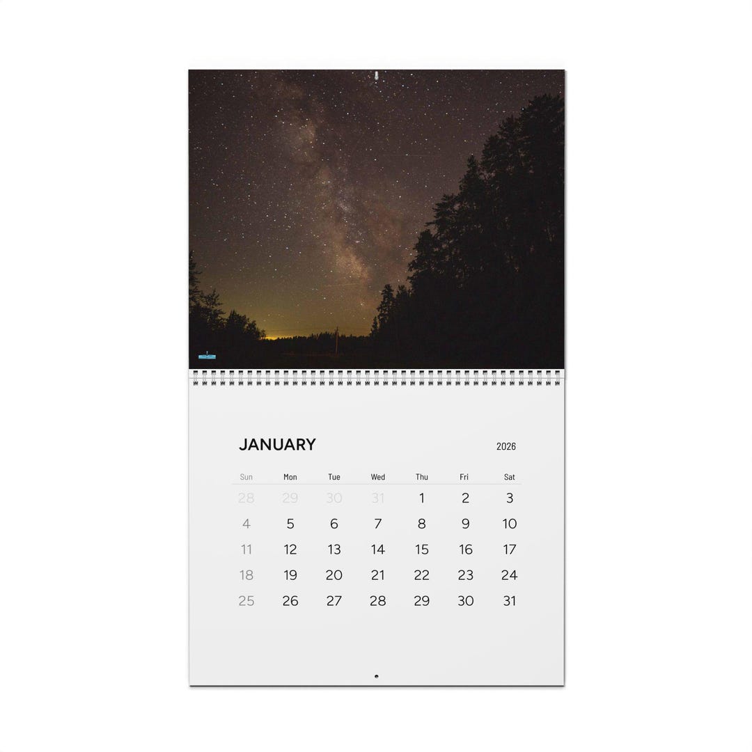 Milky Way Night Sky Wall Calendar 2026 | Astral Photography Monthly ...