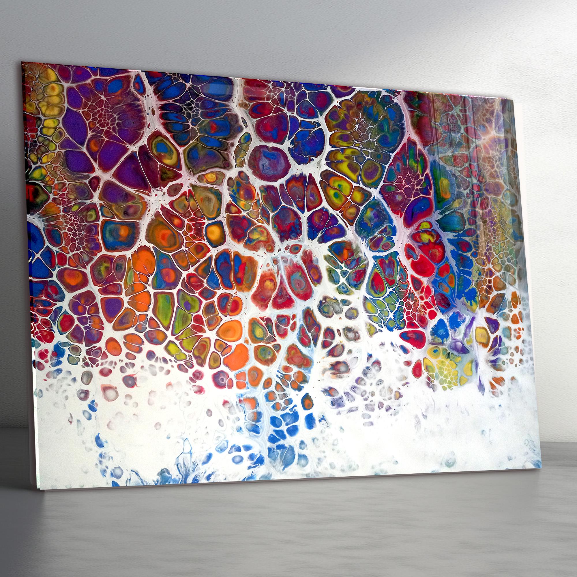 Tempered Glass Wall Art - Extra Large Wall Art - Luxury Abstract Pour ...