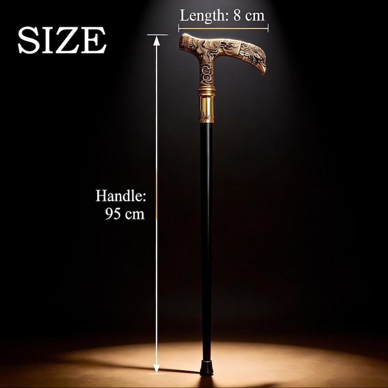 Animal Head Canes, Wolf Handle Walking Cane, Wolf Head Walking Stick ...