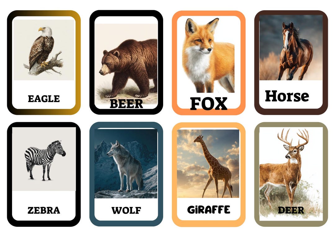 Animal Names Printable | Classroom Activity | School Learning Posters ...