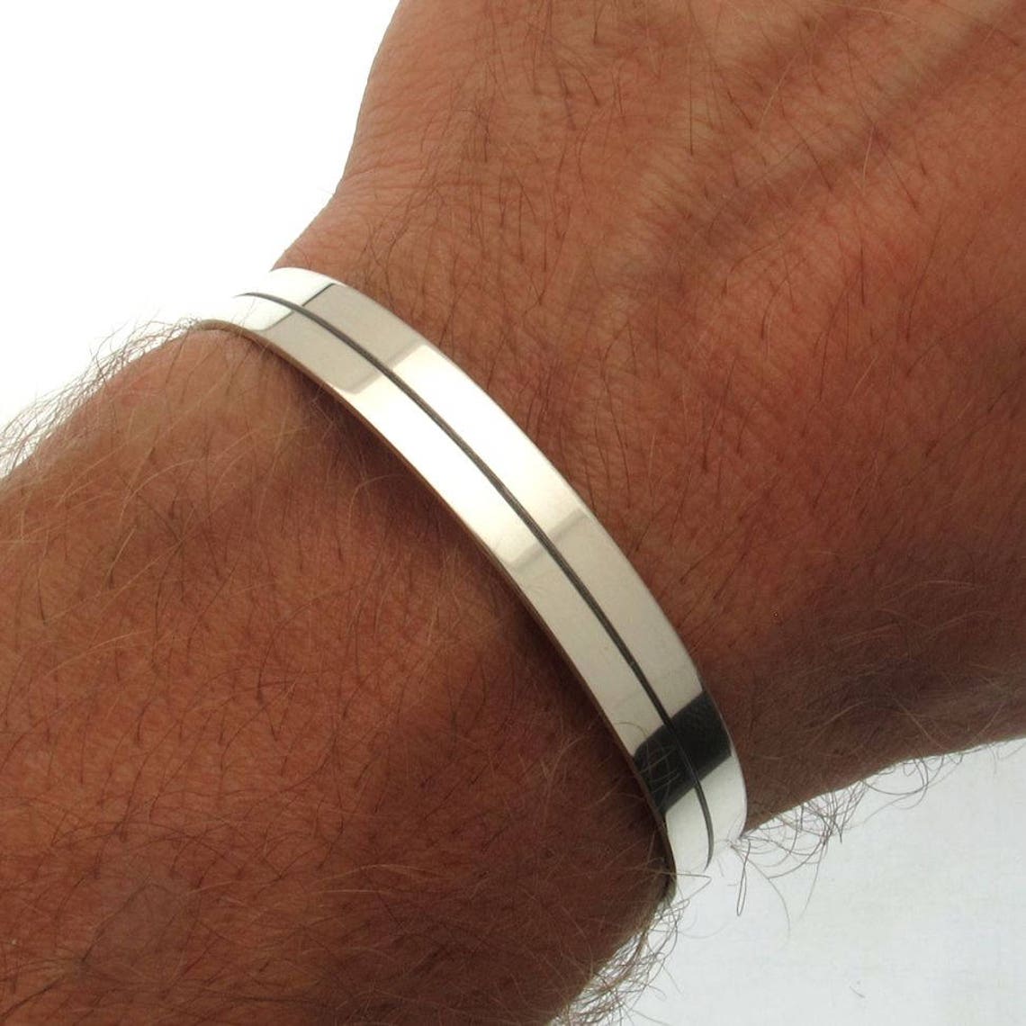 Solid Sterling Silver Cuff Bracelet Open End Bangle Cuff - Etsy