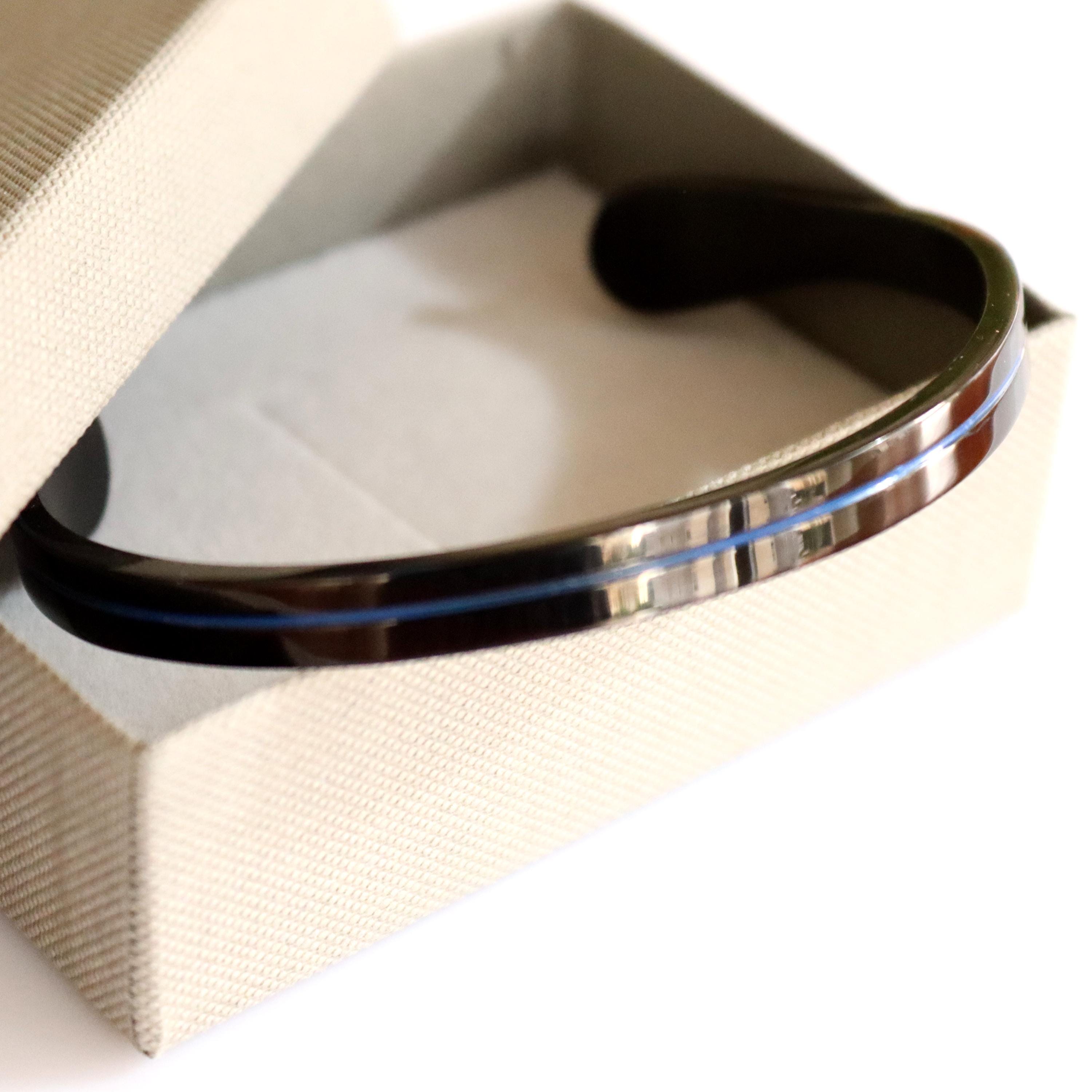 Personalized Blue Line Cuff Bracelet Police Officer Gifts Police ...