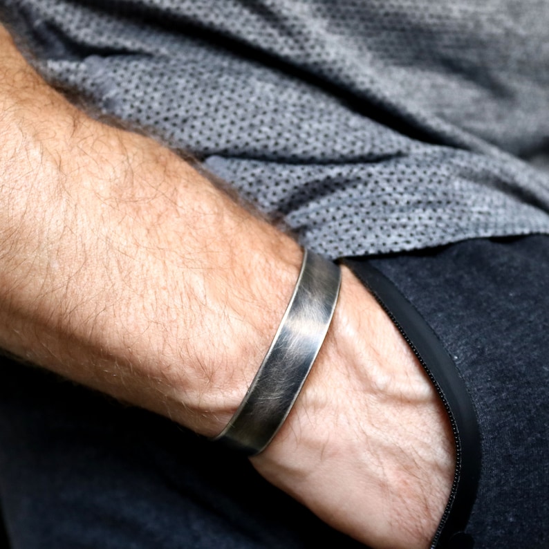 Rustic Mens Bracelet Custom Cuff Bracelet for Men Hidden - Etsy
