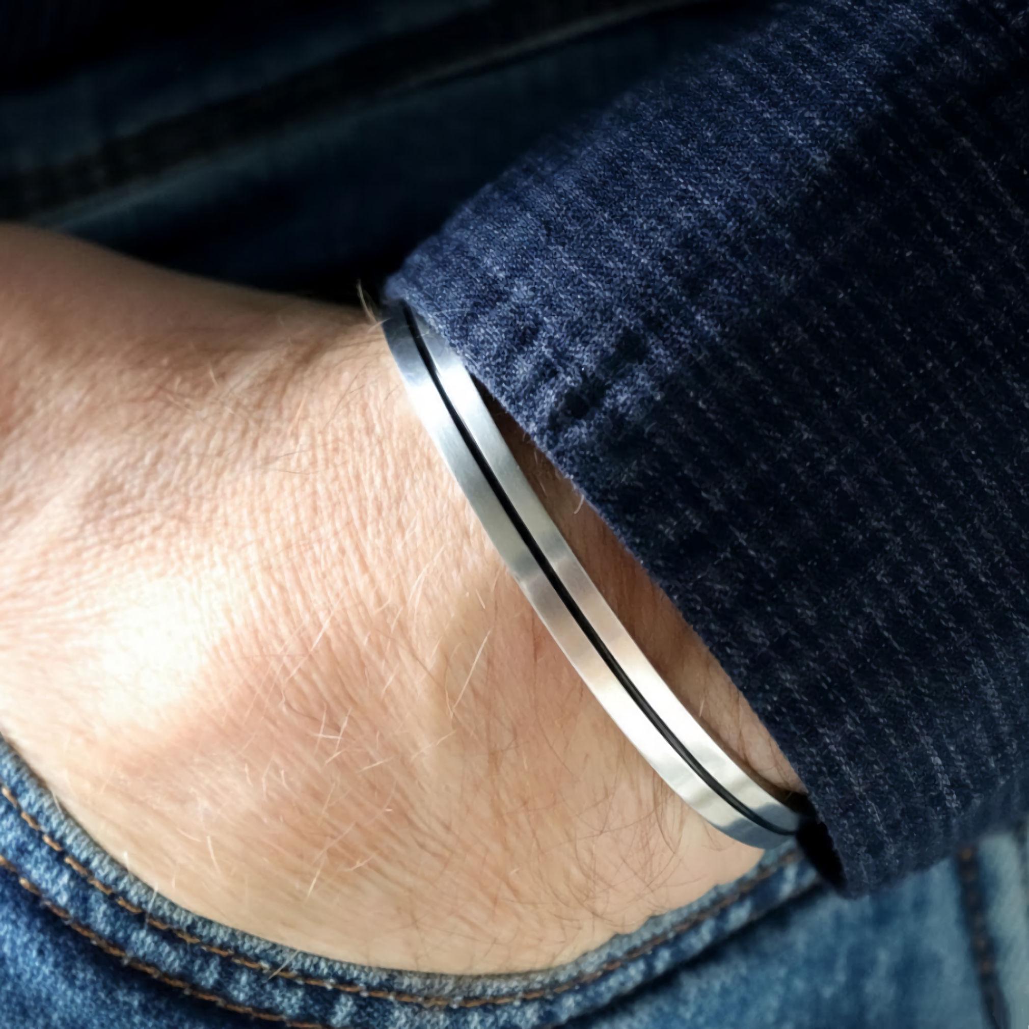 Personalized Blue Line Cuff Bracelet Police Officer Gifts Police ...