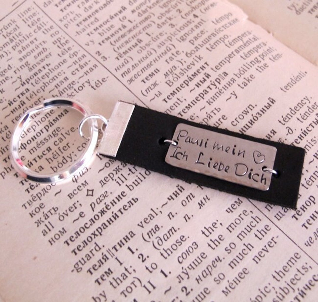 Message Engravable Keychain for Men, Custom Boyfriend Gift, Custom ...