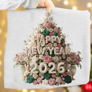 Neujahr 2026 PNG, Hallo 2026 Knüpfgarn häkeln, gemütliches Faux Yarn ...