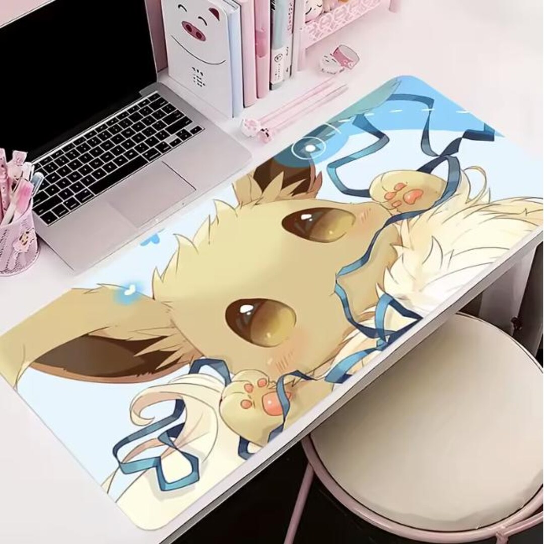 Eevee Mouse Pad XL – Pokémon Desk Mat – Cute Chibi Eevee Anime Art ...