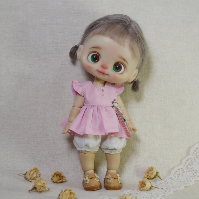 Handmade OB11 Crochet Dress — 1/12 Scale Doll Clothes for BJD YMY ...