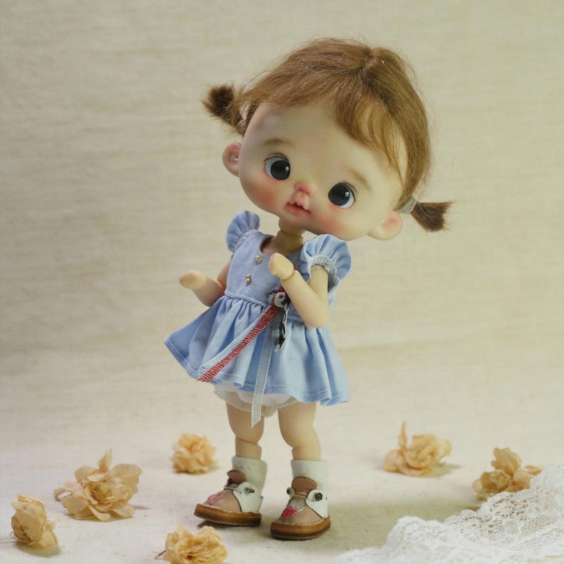 Handmade OB11 Crochet Dress — 1/12 Scale Doll Clothes for BJD YMY ...