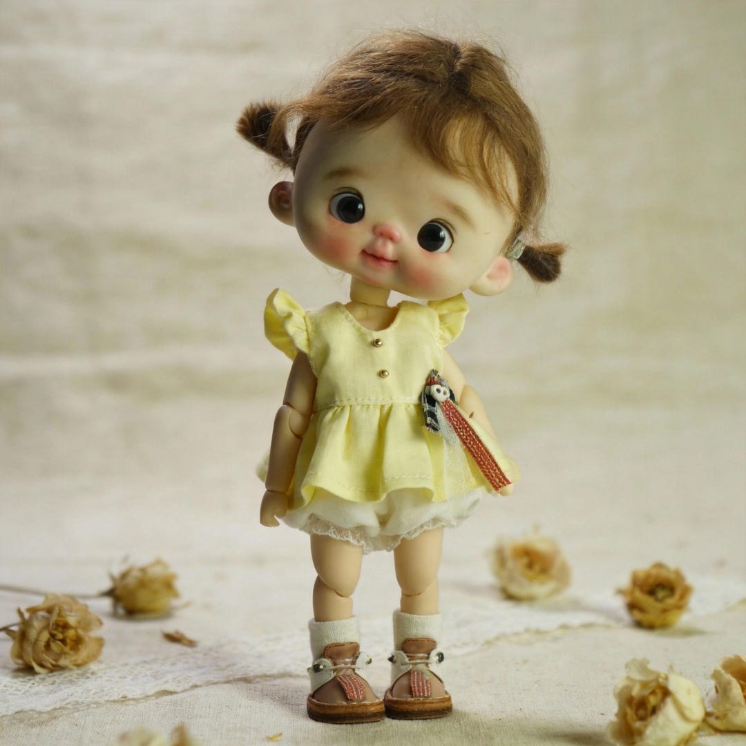 Handmade OB11 Crochet Dress — 1/12 Scale Doll Clothes for BJD YMY ...