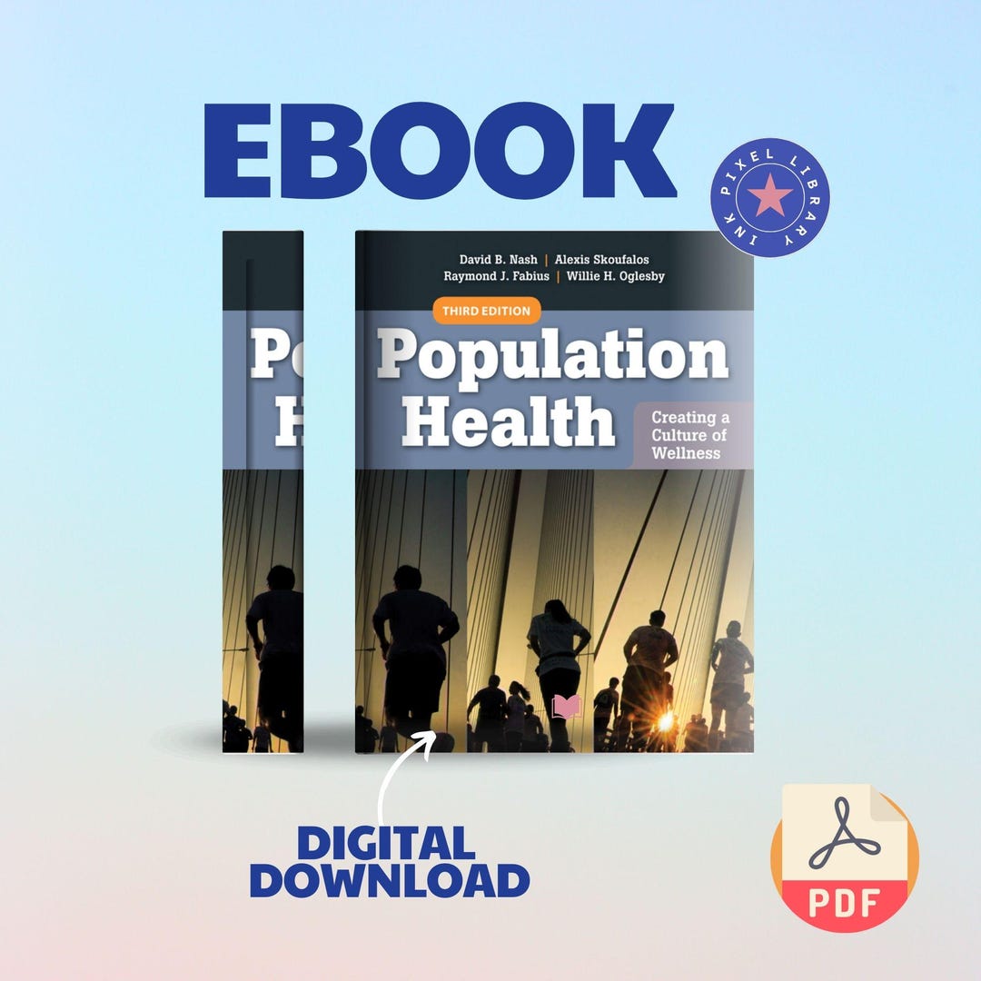 Population Health Creating a Culture of Wellness Third Edition - Etsy