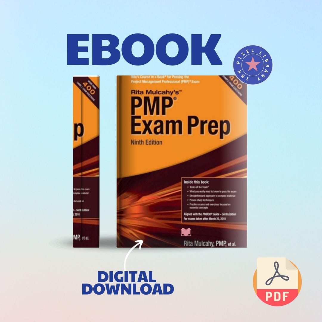PMP Exam Prep Ninth Edition by Rita Mulcahy - Etsy