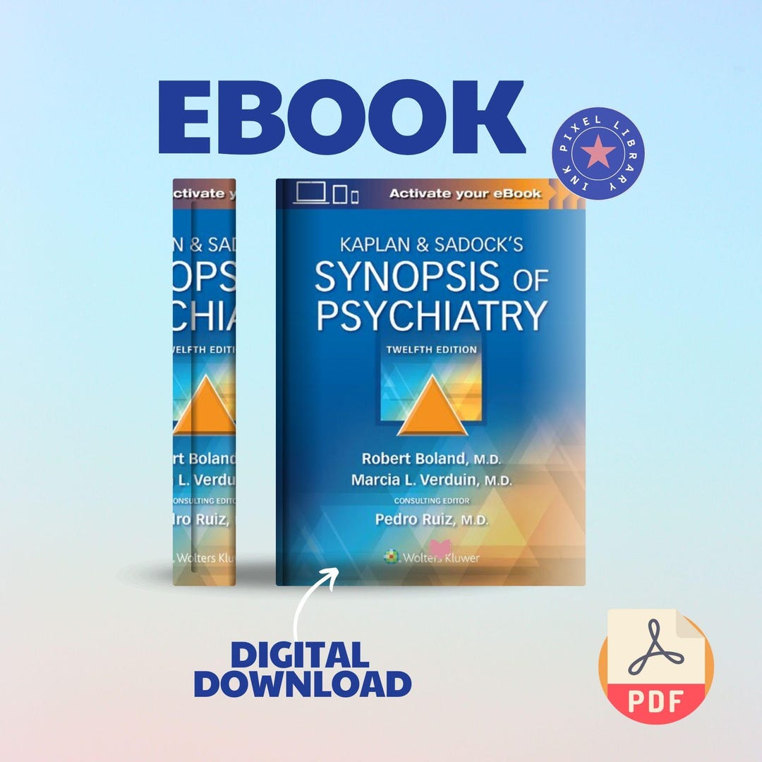 Kaplan & Sadock’s Synopsis of Psychiatry Twelfth Edition PDF - Etsy
