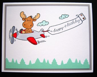 Pilot birthday card | Etsy