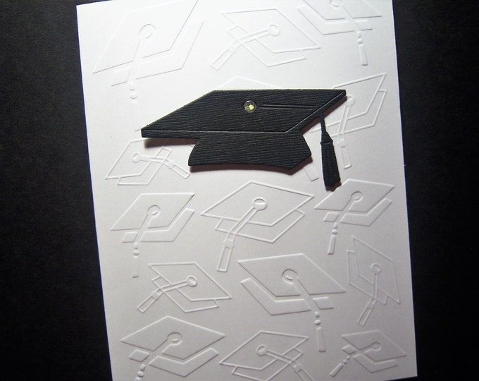 Embossed Graduation Caps Card - Etsy