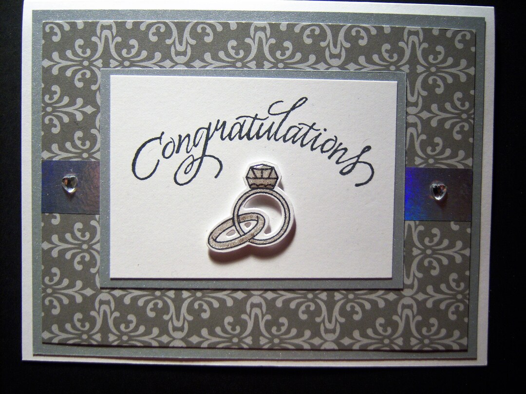 Wedding Rings Wedding Card - Etsy