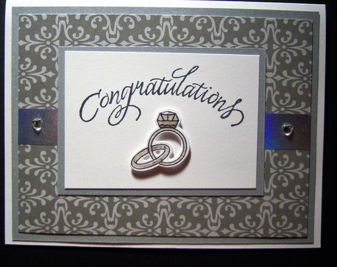 Wedding Rings Wedding Card - Etsy