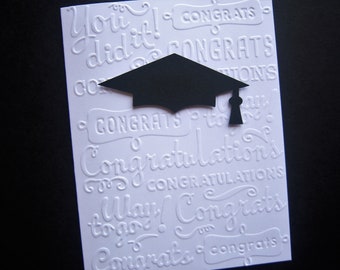 Handmade Graduation Card, Congratulations, Lined Embossed Envelope - Etsy