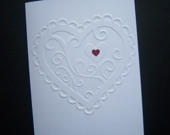 Heart Embossed - Etsy