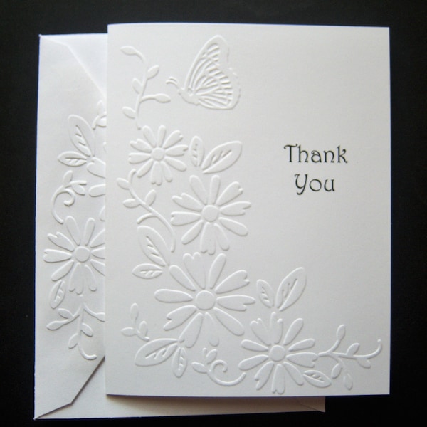 Embossed Thank You - Etsy