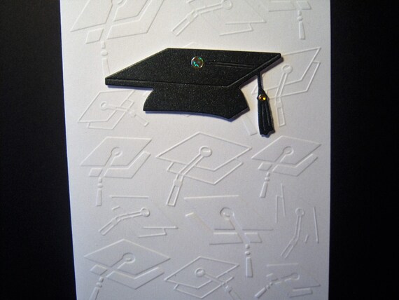 Embossed Graduation Caps Card | Etsy