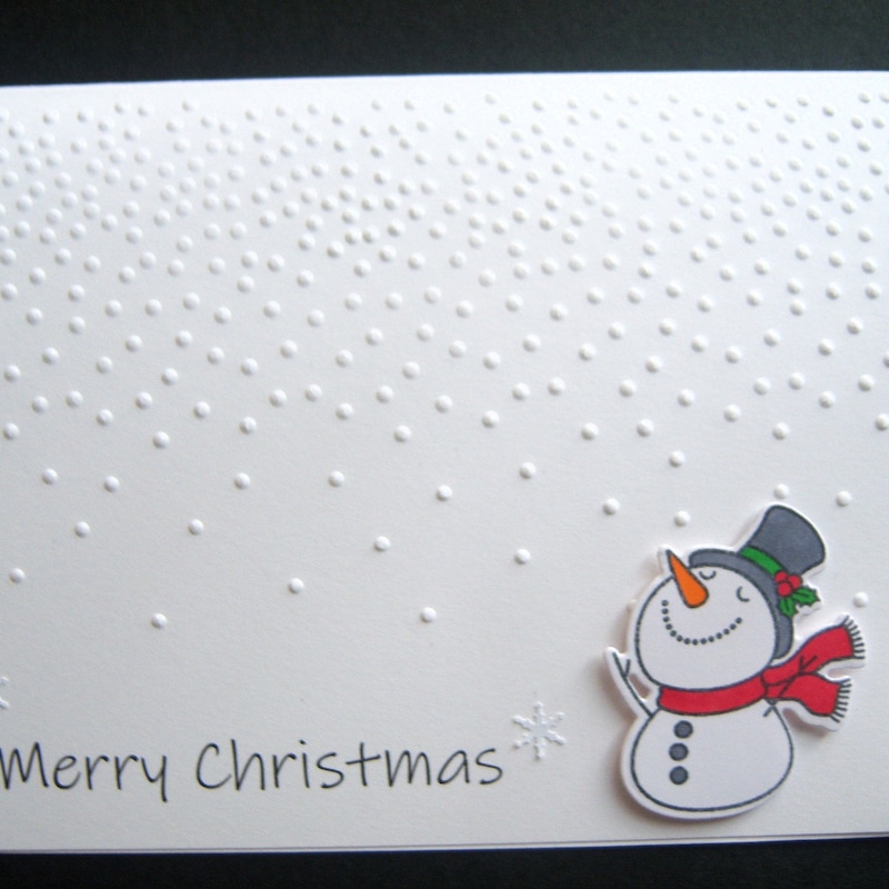Snowman Card - Etsy