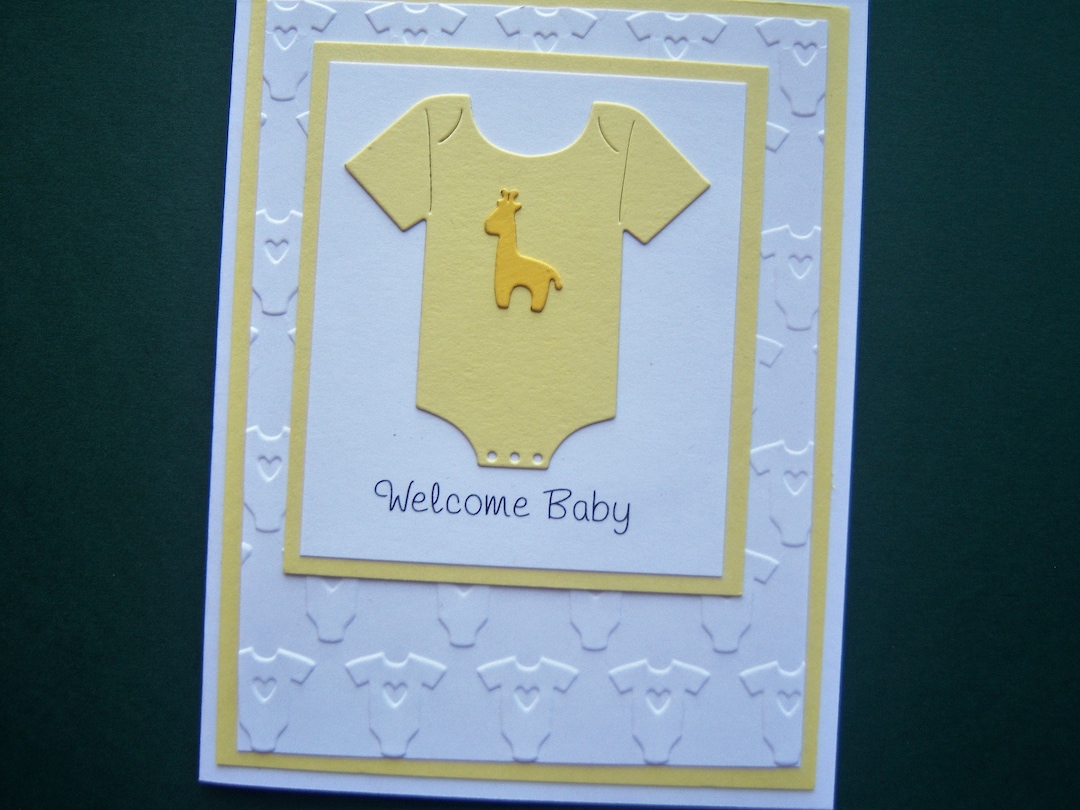 Fun Onesie Baby Card - Etsy