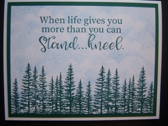 Forest Trees Encouragement Card | Etsy