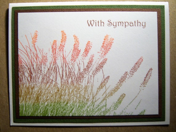 Grassy Field Sympathy Card - Etsy